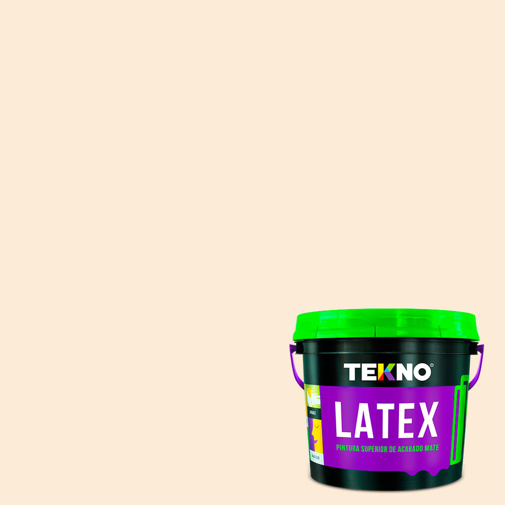 Pintura látex Teknolatex Blanco Ostra 4 litros - Promart