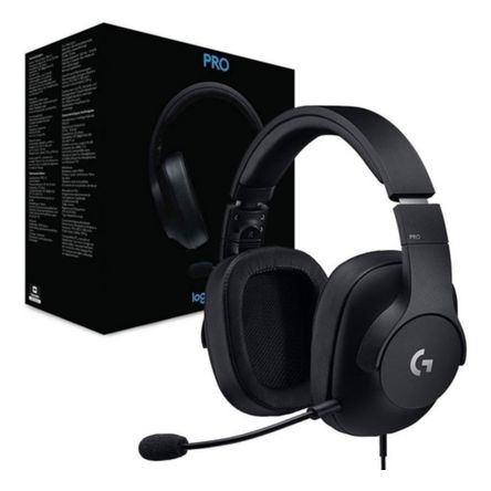 Headset Logitech Pro Usb Black 981-000811 - Promart