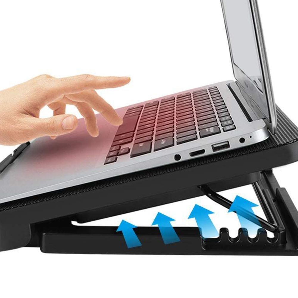 Cooler Ventilador para Laptop 14" a 17" / 5 Niveles / 2 Entradas USB ...
