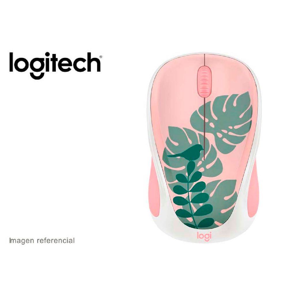 Mouse Logitech M317C Wireless Chirpy Bird Pink - Promart
