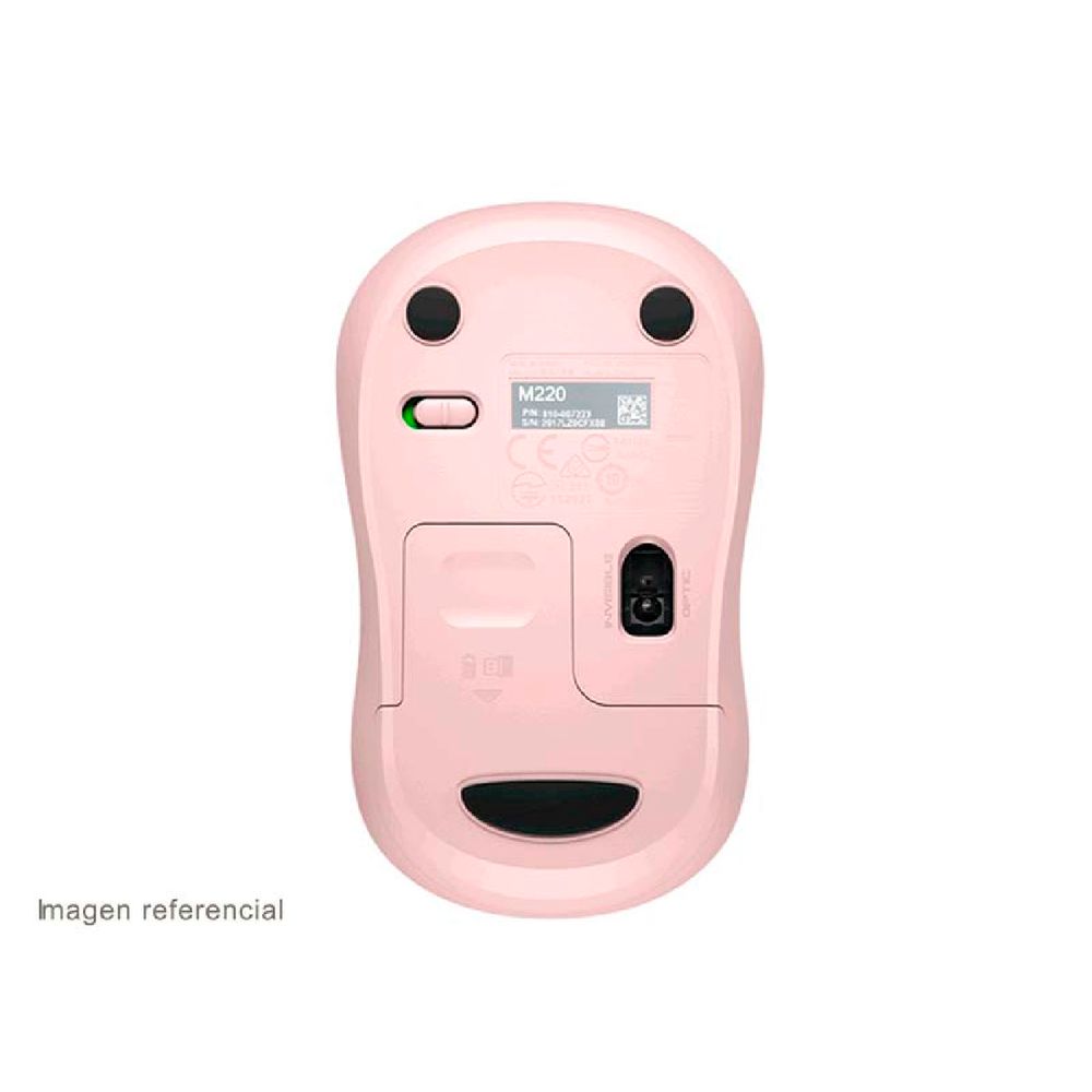 Mouse Logitech M220 Silent Wireless Rose - Promart
