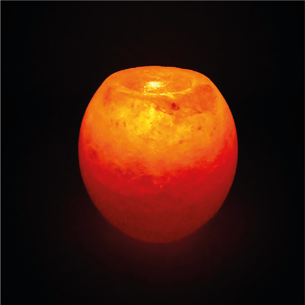 Porta velas de Sal Rosada del Himalaya Forma de Esfera Alargada "1 Vela ...