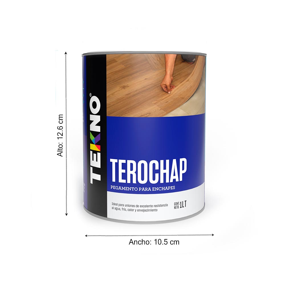 Pegamento Terochap 1 litro Tekno Resistente al Agua y al Calor - Promart