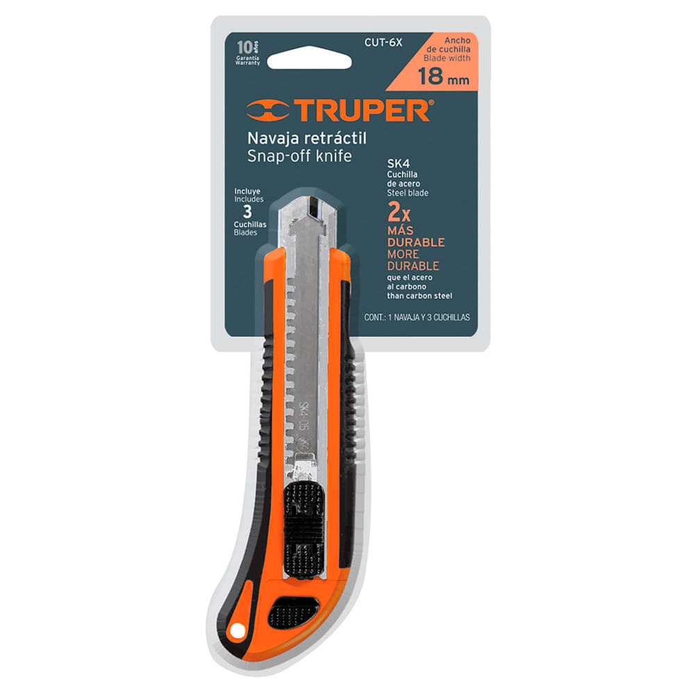 Cutter con Alma Metálica y Grip 6" Truper 16977 | Promart.pe - Promart