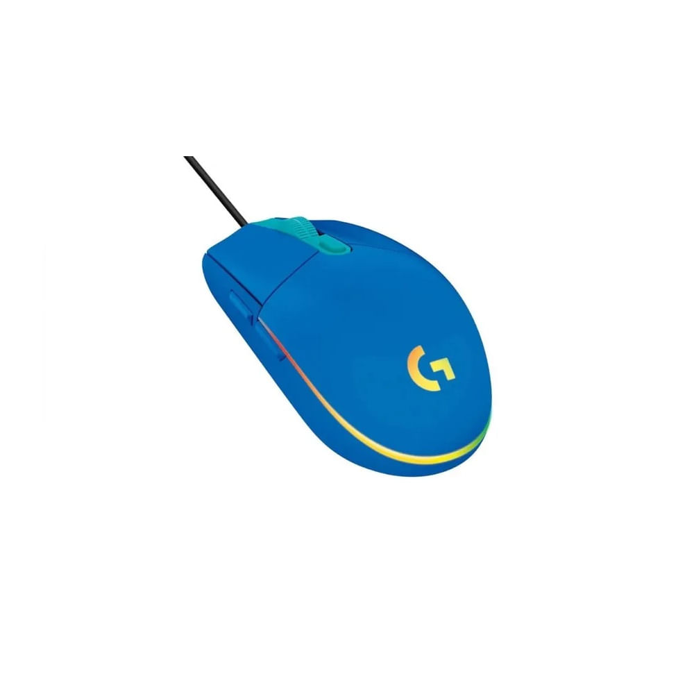 Mouse Logitech G203 Lightsync Optical 8000 Dpi Rgb Blue - Promart