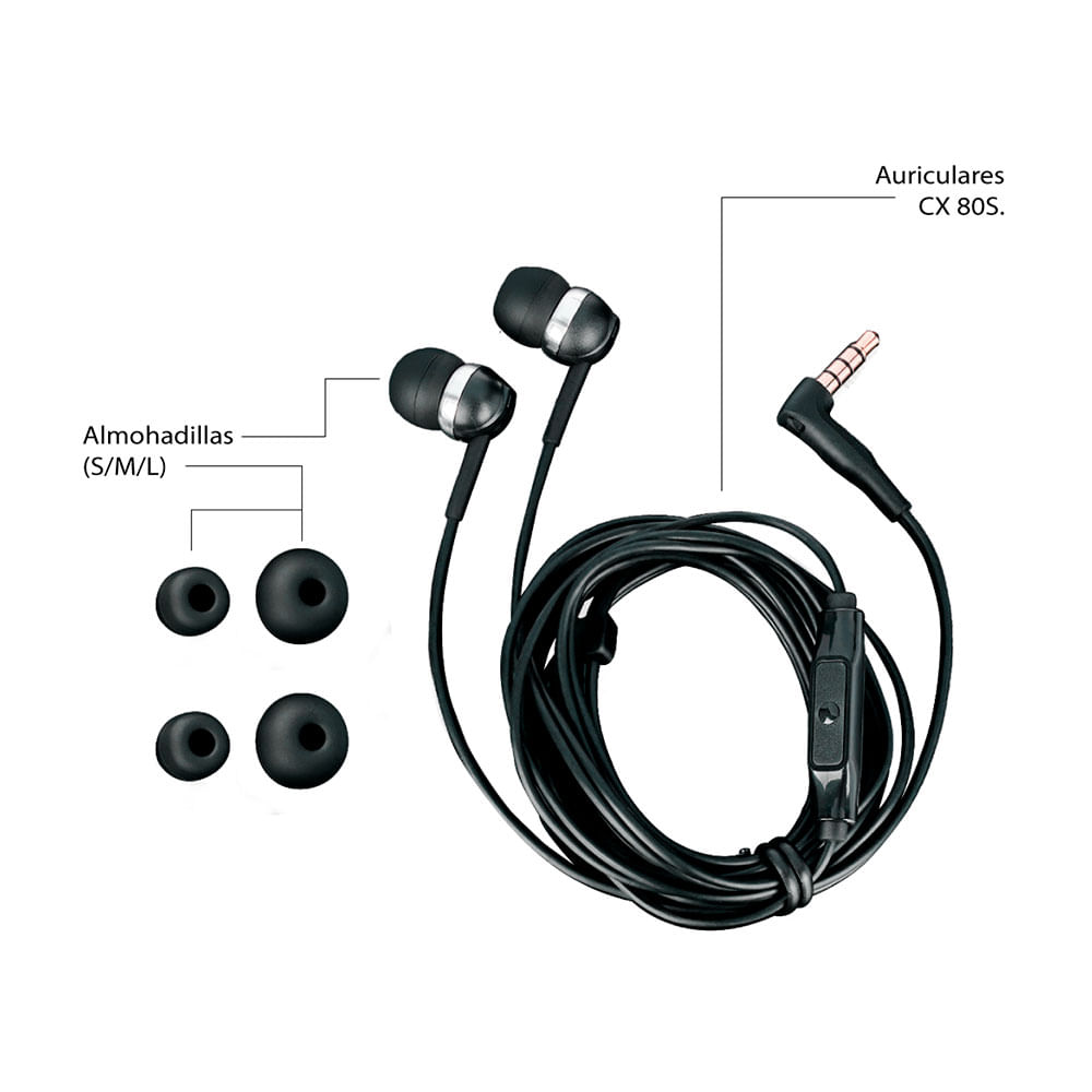 Audífono Sennheiser CX80S - Promart