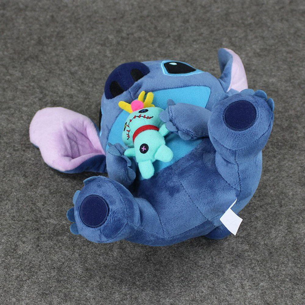 Peluche Stitch + Trapos Lilo y Stitch Azul 25 Cm - Promart