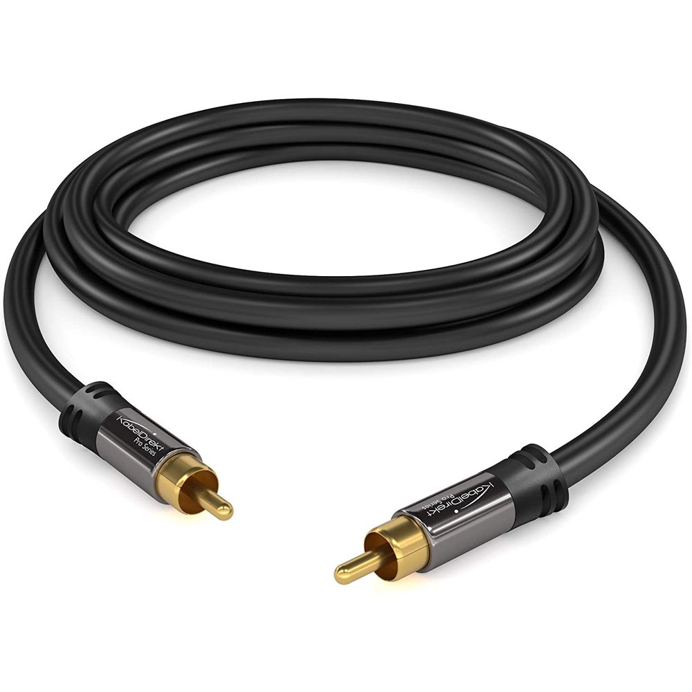 KabelDirekt Pro Series 1 x RCA macho a 1 x RCA macho para subwoofer ...