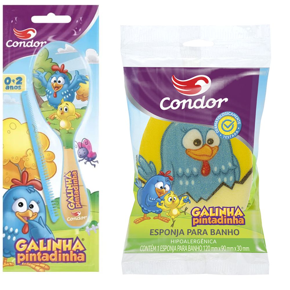 Kit Gallina Pintadita para Bebés Cepillo para Cabello mas Peine y ...