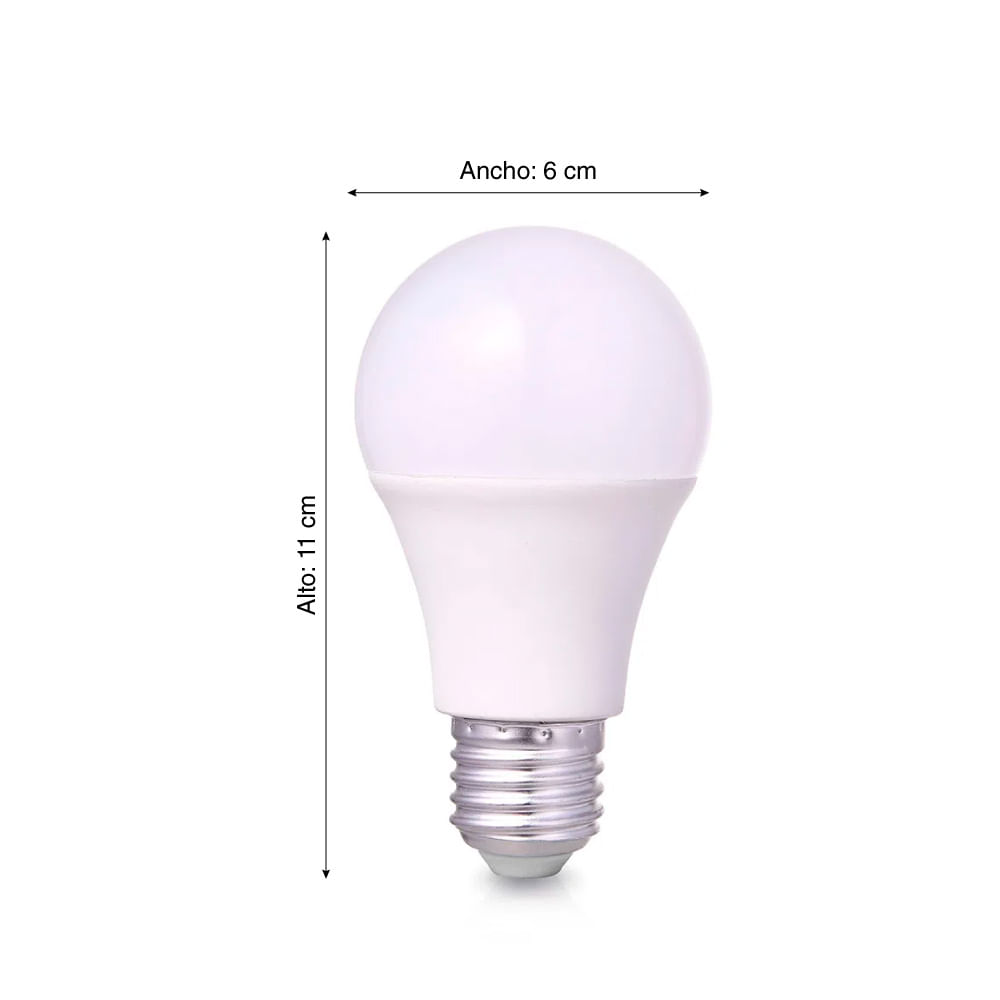 Foco LED Bulbo E27 10W Luz Fría - Promart