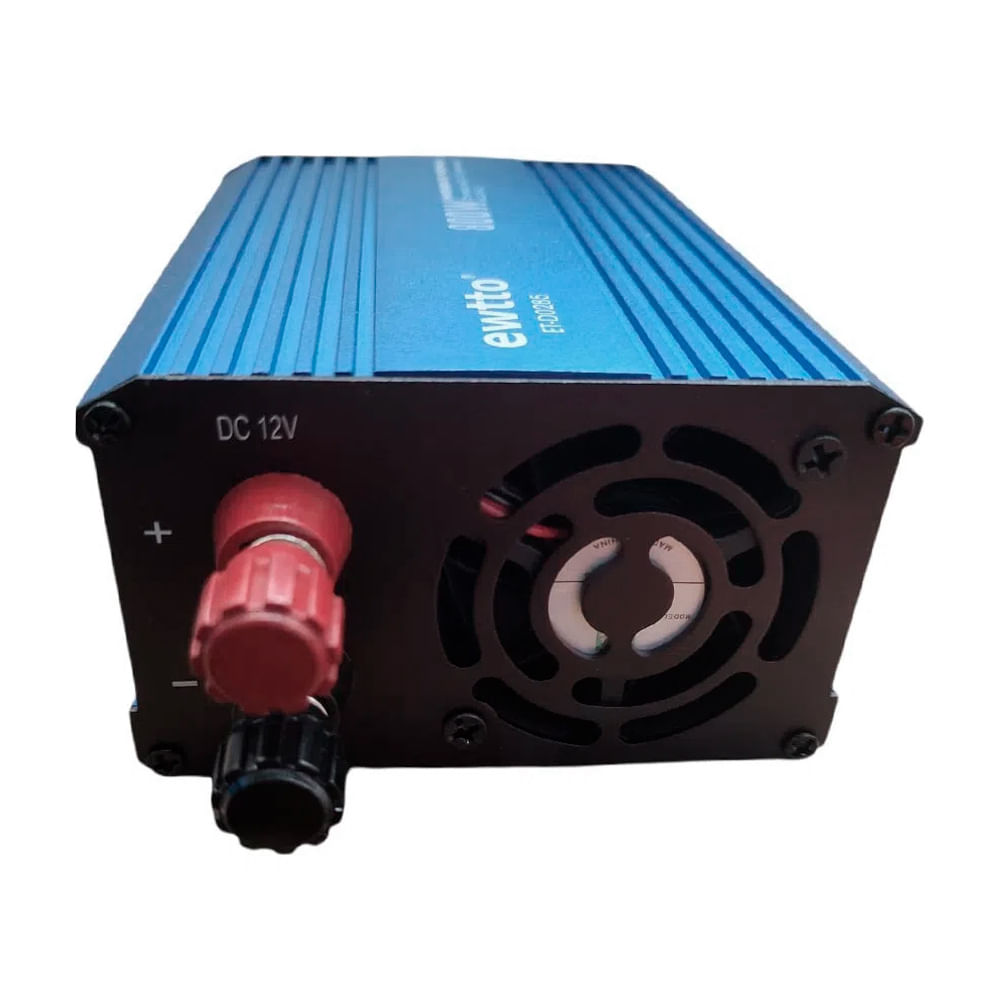 Inversor De Corriente 12v A 220v Ac 2 Usb 800w Power Ewtto Azul - Promart