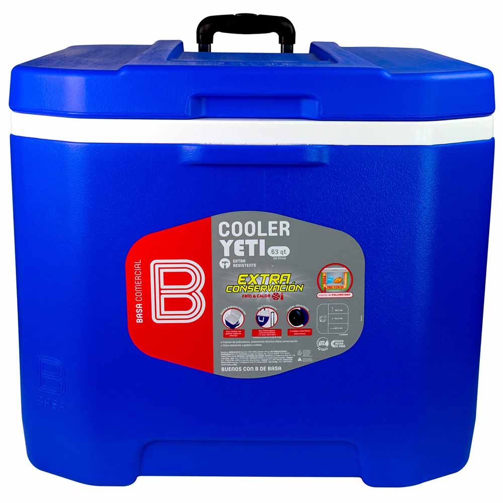 Cooler Yeti c/Ruedas y Asa Telescópica BASA 31QT Azul - Promart