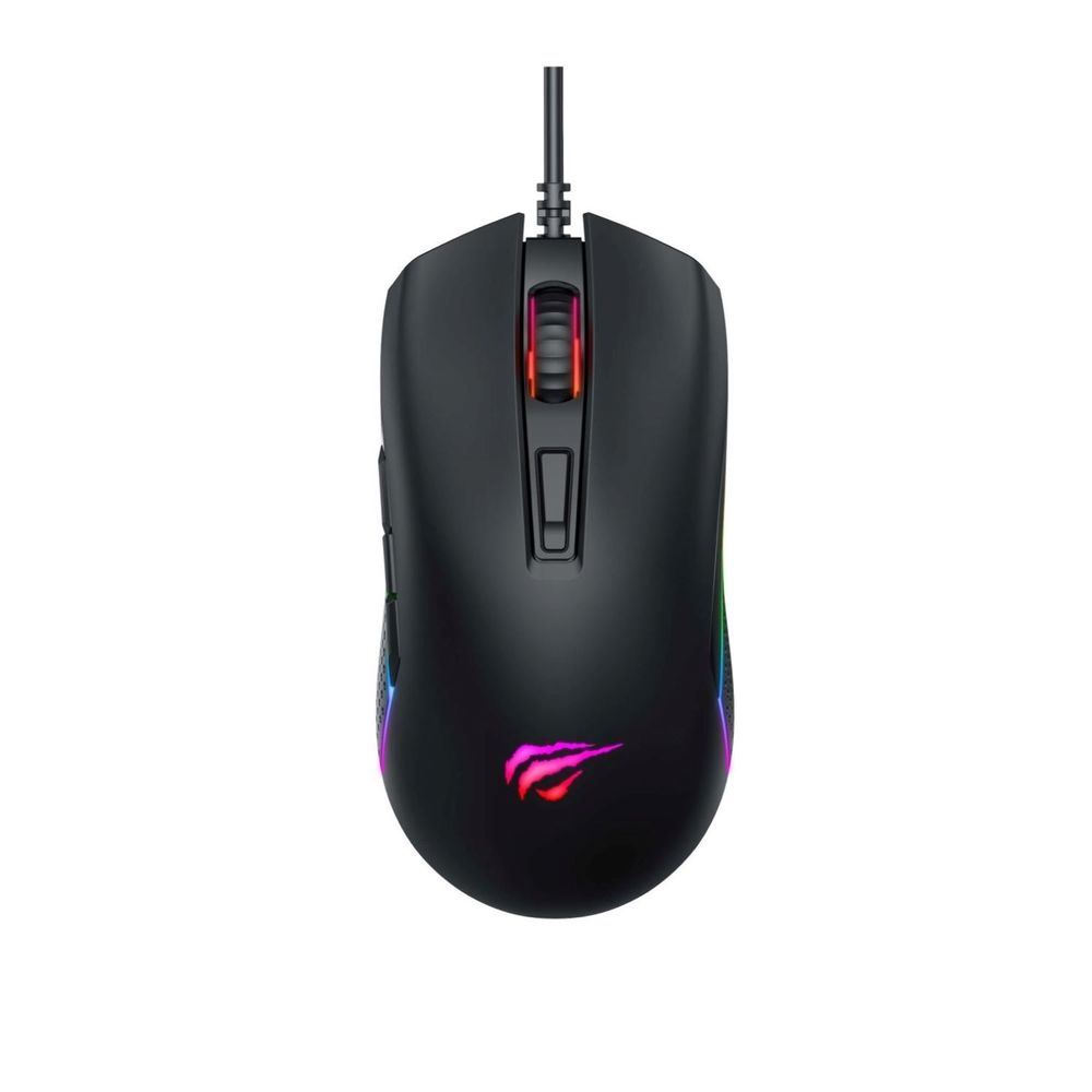 Mouse Gamer RGB GAMENOTE Havit MS1010, con 7 botones programable de 4800 DPI– color Negro. - Promart