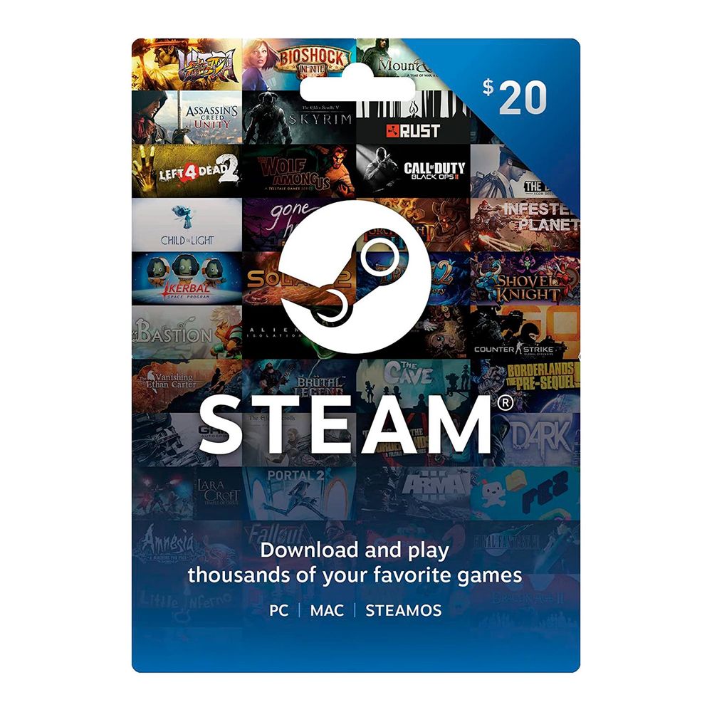 Tarjeta Steam $/20 - Promart