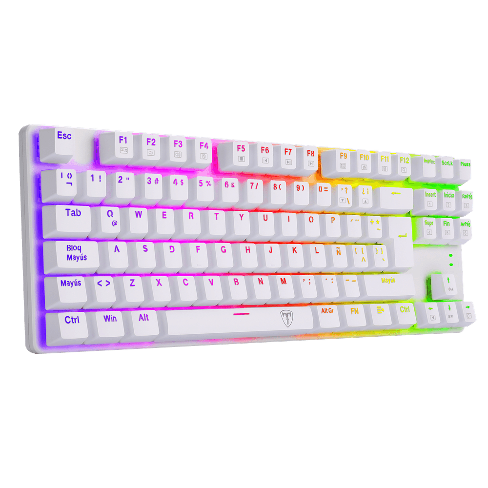 Teclado T-Dagger BORA RGB T-TGK315 Mecánico White - Promart