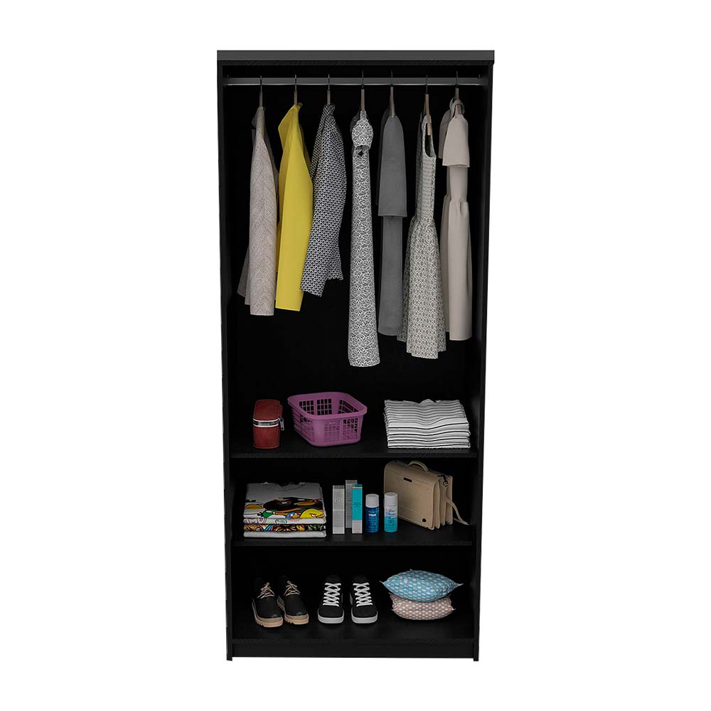 Ropero Kaia 2 puertas Negro Amaderado - Promart