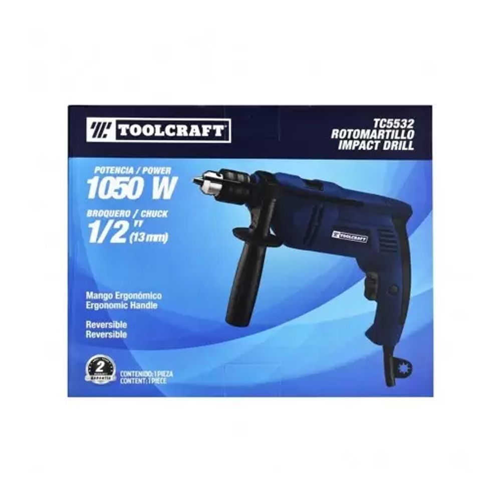 Taladro percutor 1/2" + Esmeril angular 4-1/2" - Toolcraft TC5532-K1 ...