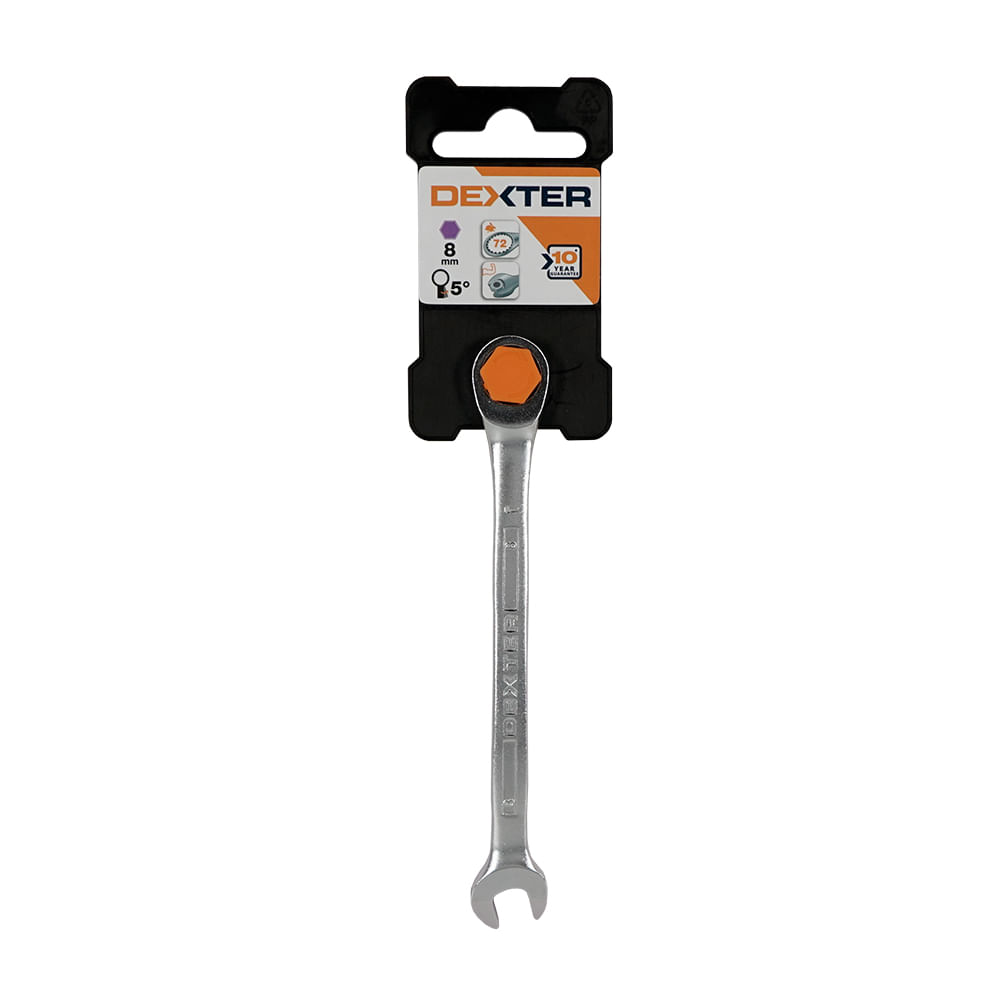 Llave combinada con ratchet 8m Dexter - Promart