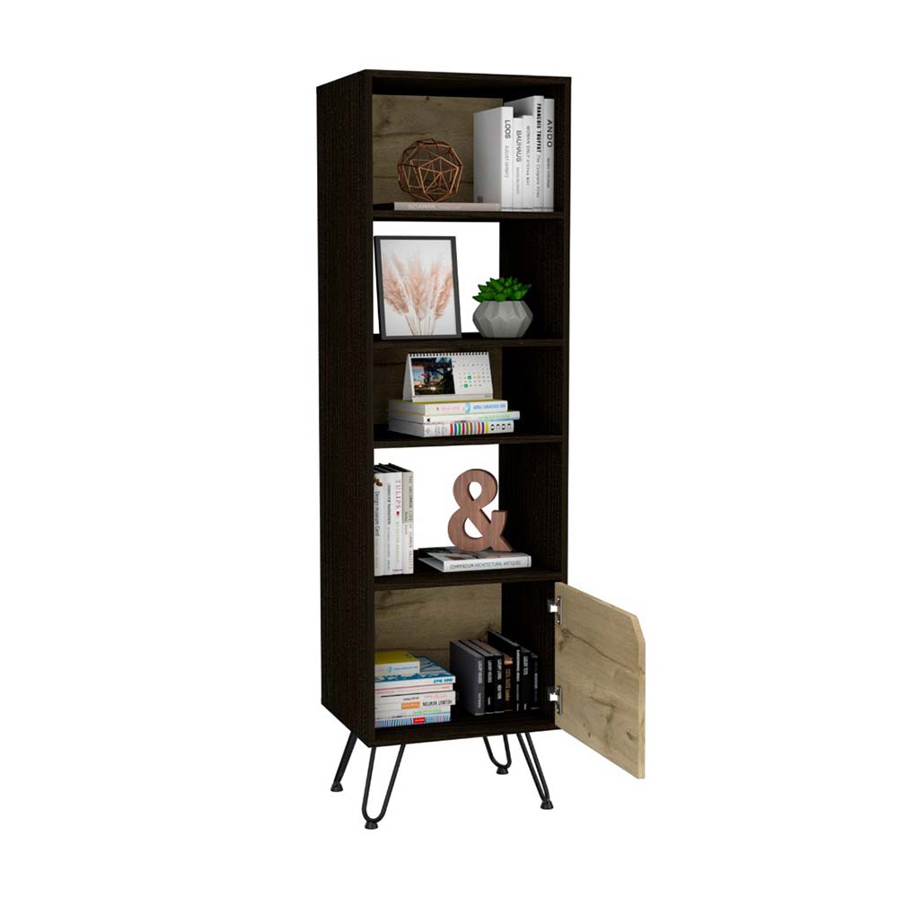 Biblioteca Stamford Negro Amaderado - Promart