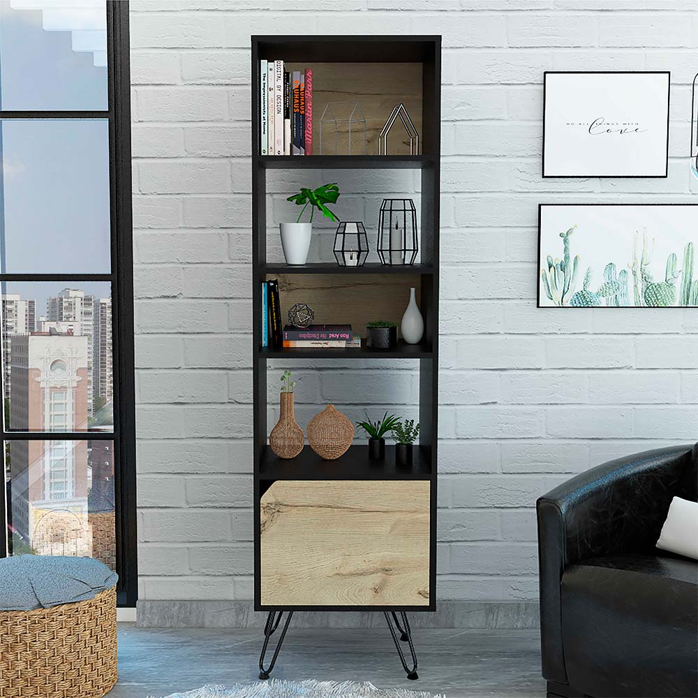 Biblioteca Stamford Negro Amaderado - Promart