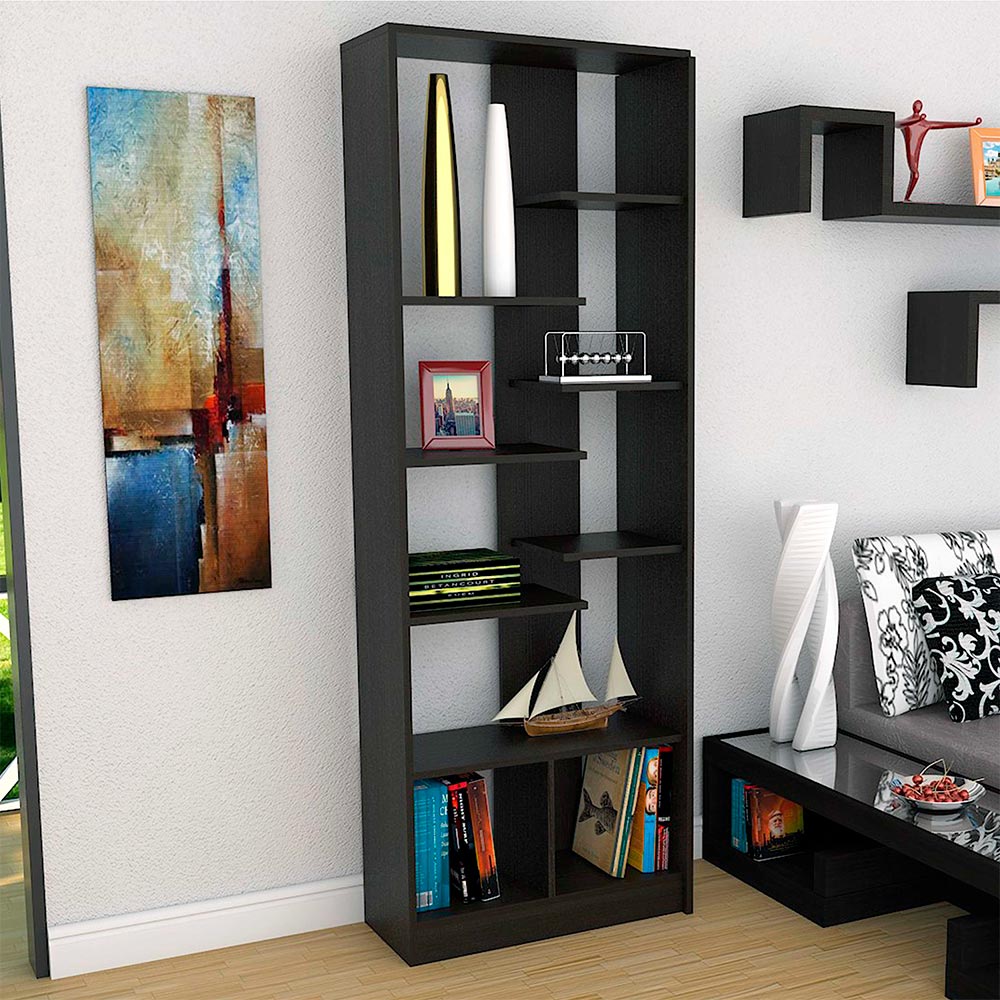 Biblioteca Office 6 Negro Amaderado - Promart