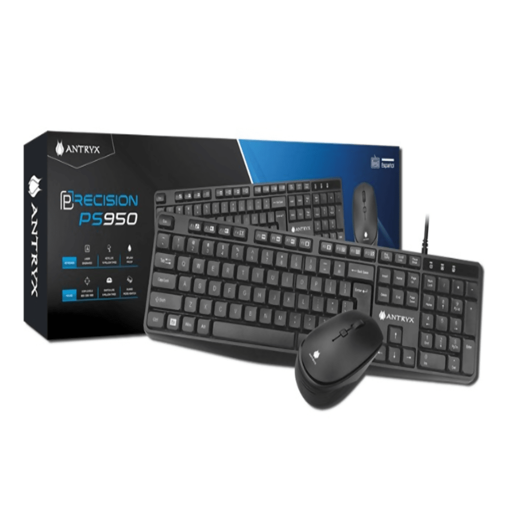 Kit Teclado + Mouse Antryx Precision PS950 ASC-PS950K-SP - Promart