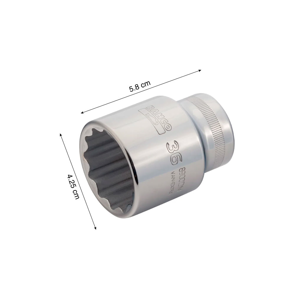 Dado de Acero Bahco 30mm Modelo 30mm Dh Enc 3/4 Pulido - Promart