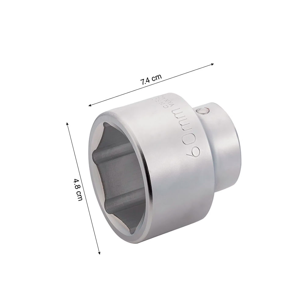 Dado 50mm hexagonal encastre 1" Bahco - Promart