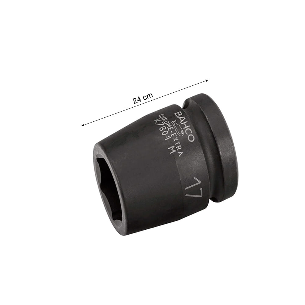 Dado impacto 14mm hexagonal encastre 1/2 Bahco - Promart