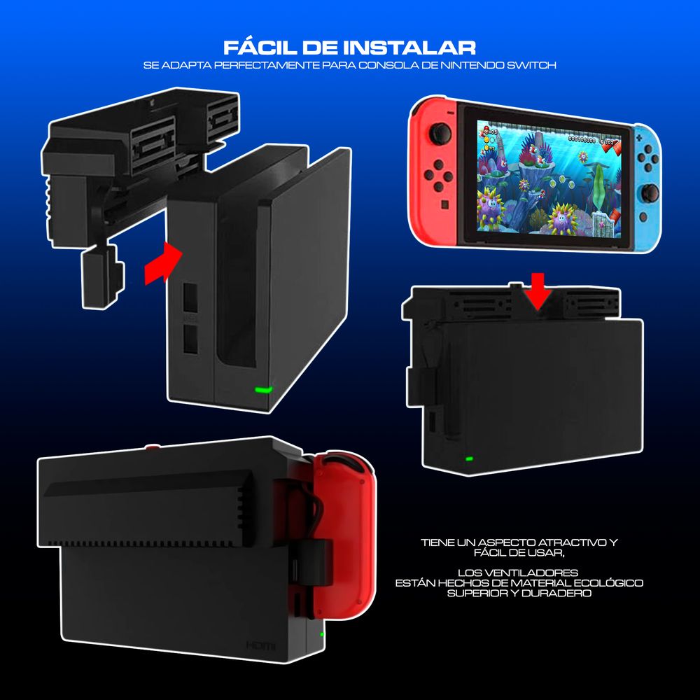 Cooler para Nintendo Switch Ventilador Radiador 9155 - Promart