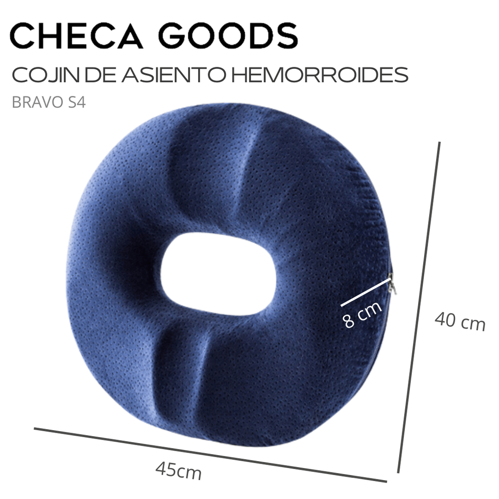 Cojín Prostático Anatómico Ergonómico Checa Goods Bravo S4 Color Gris ...