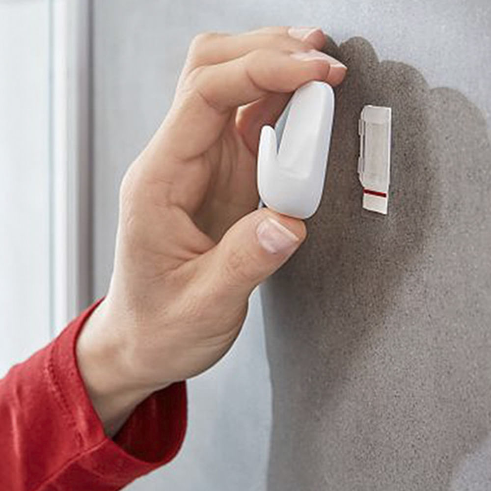 Gancho resistente al agua ovalado Blanco x 2 unidades Tesa - Promart