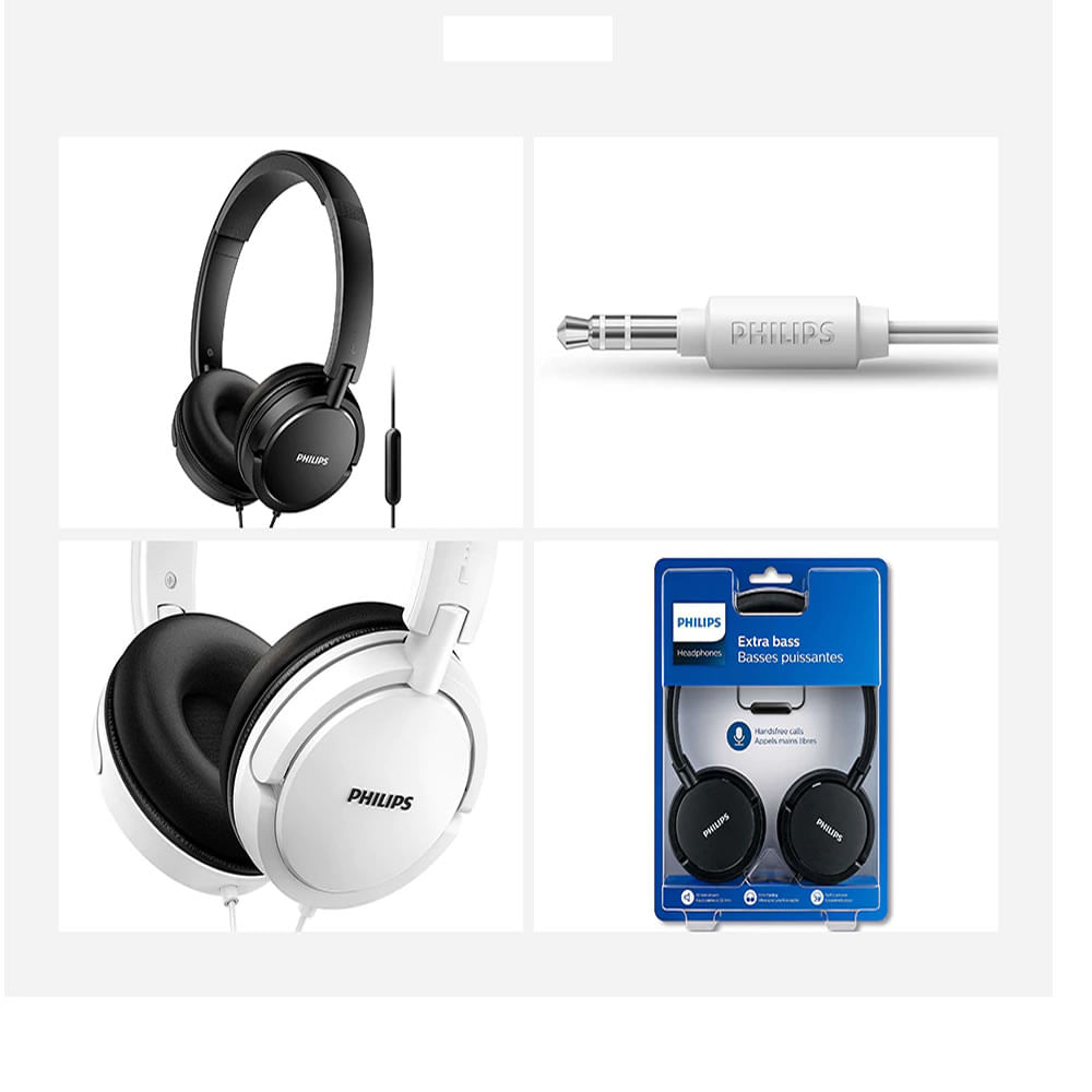 Audífonos Philips Extra Bass SHL5005 Negro - Promart