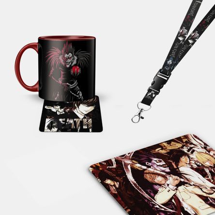 Pack Death Note Ryuk: Taza, Mouse Pad, Lanyard, Posavaso - Promart