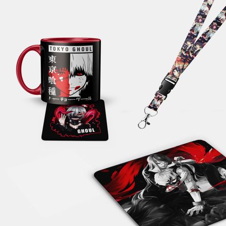 Pack Death Note S2: Taza, Mouse Pad, Lanyard, Posavaso - Promart