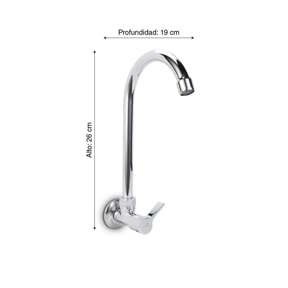 Llave de lavadero a la pared Neo Orange - Promart