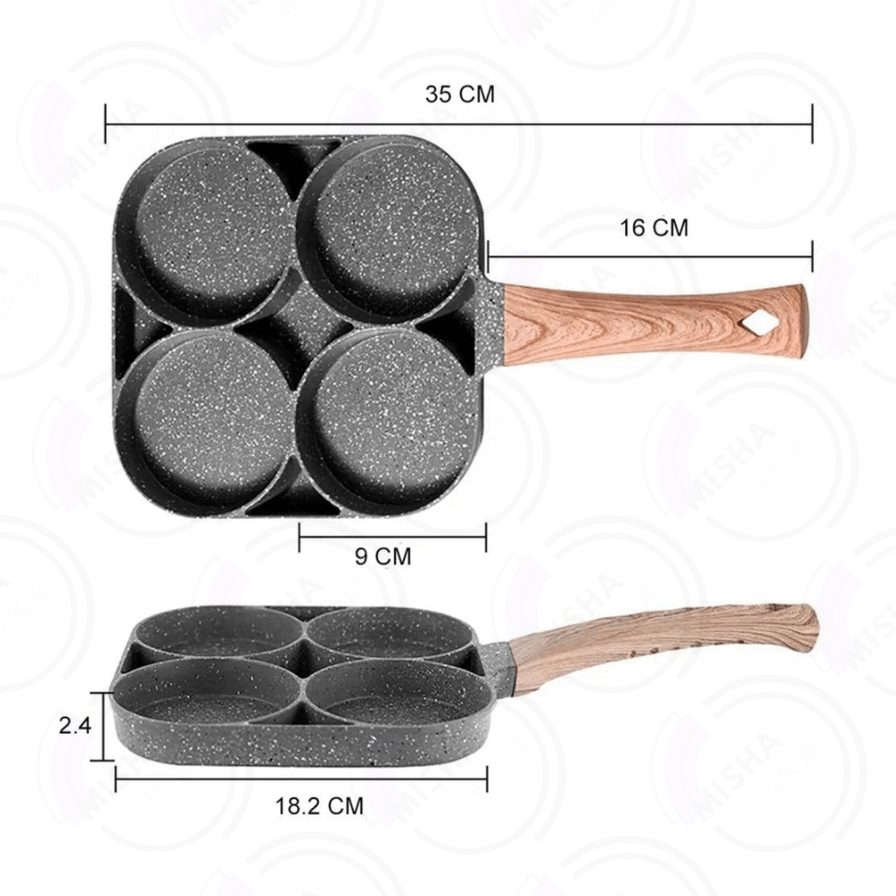 Sartén Antiadherente con 4 Divisiones - Promart