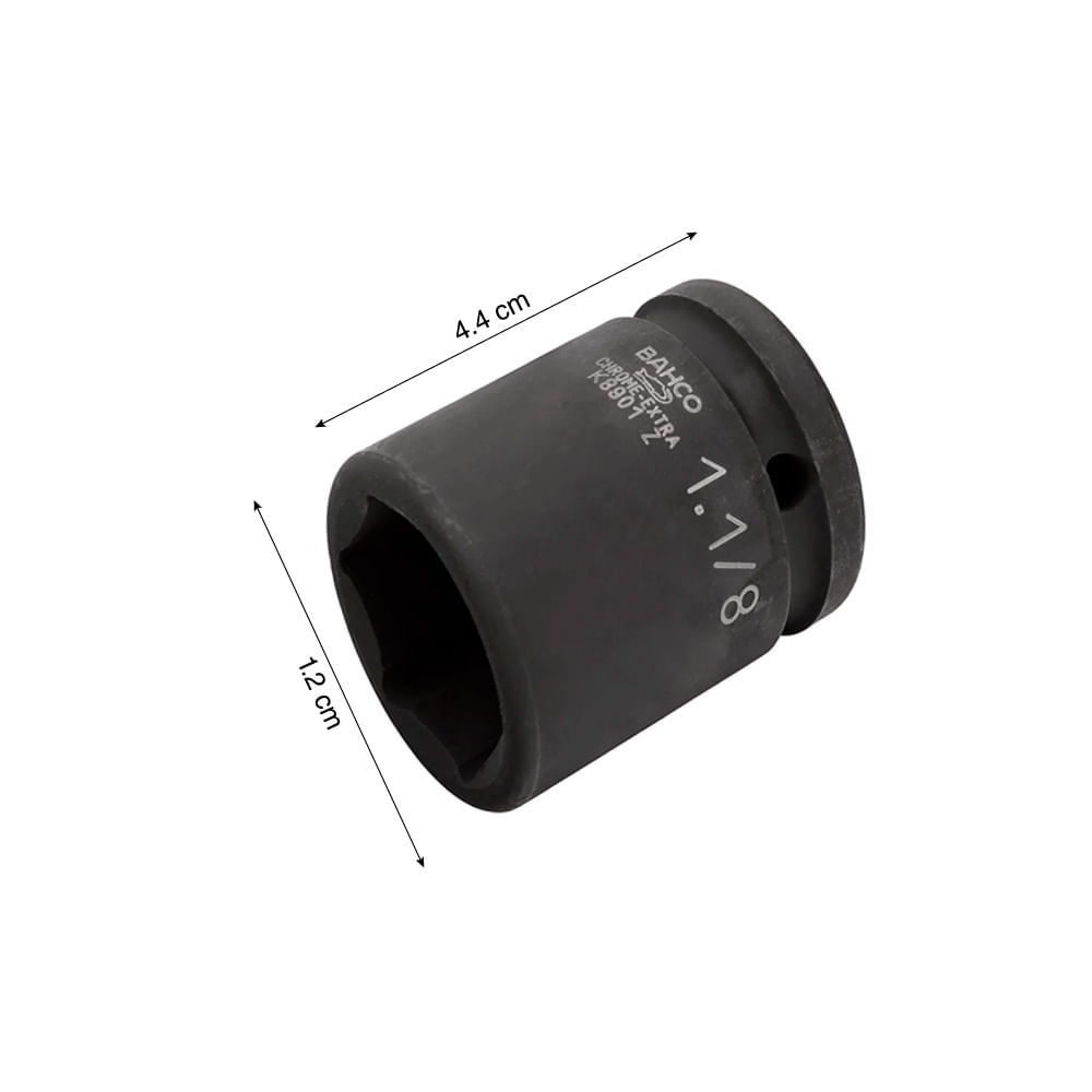 Dado impacto 3/4" hexagonal encastre 3/4 Bahco - Promart