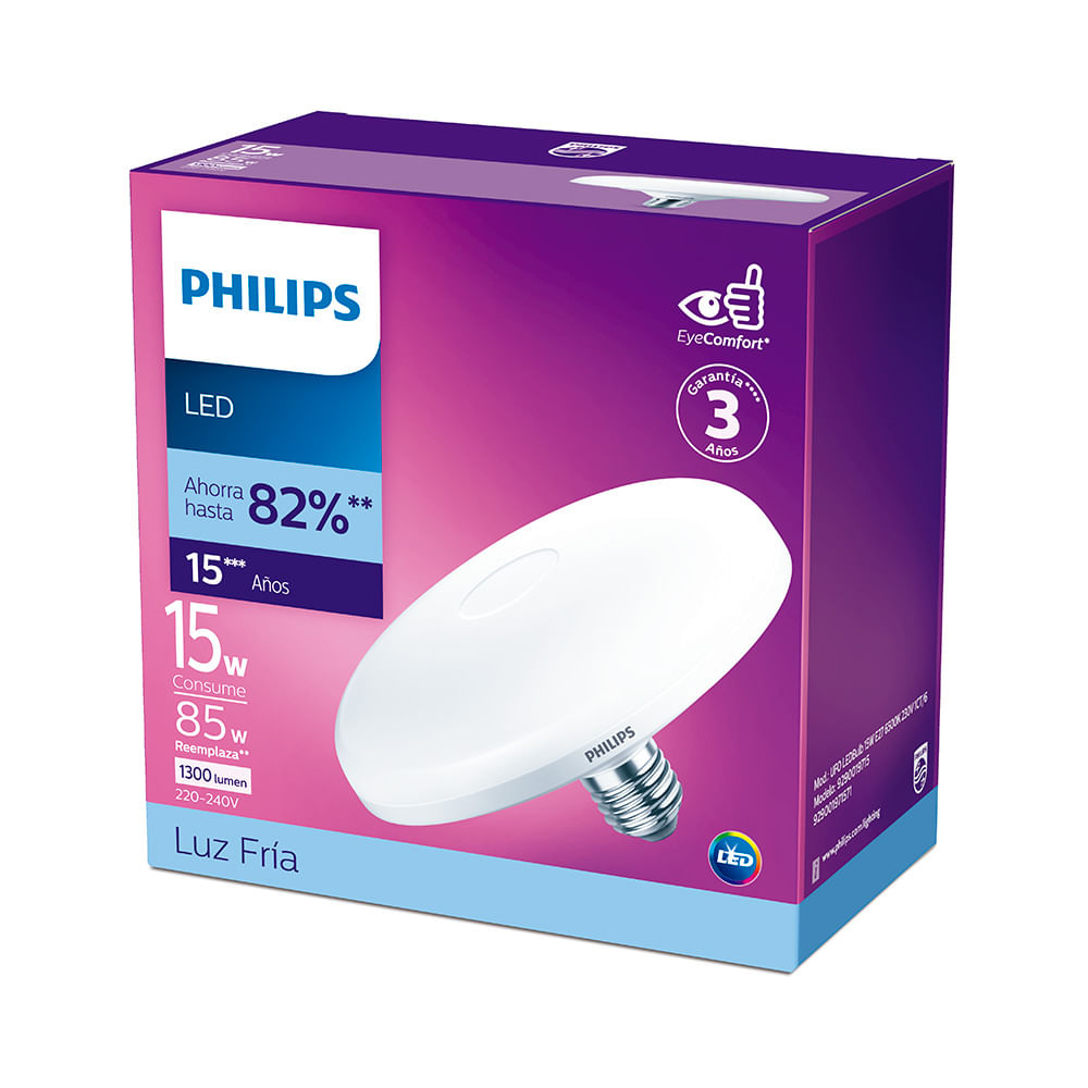 Foco LED UFO 15W E27 Luz Blanca - Promart