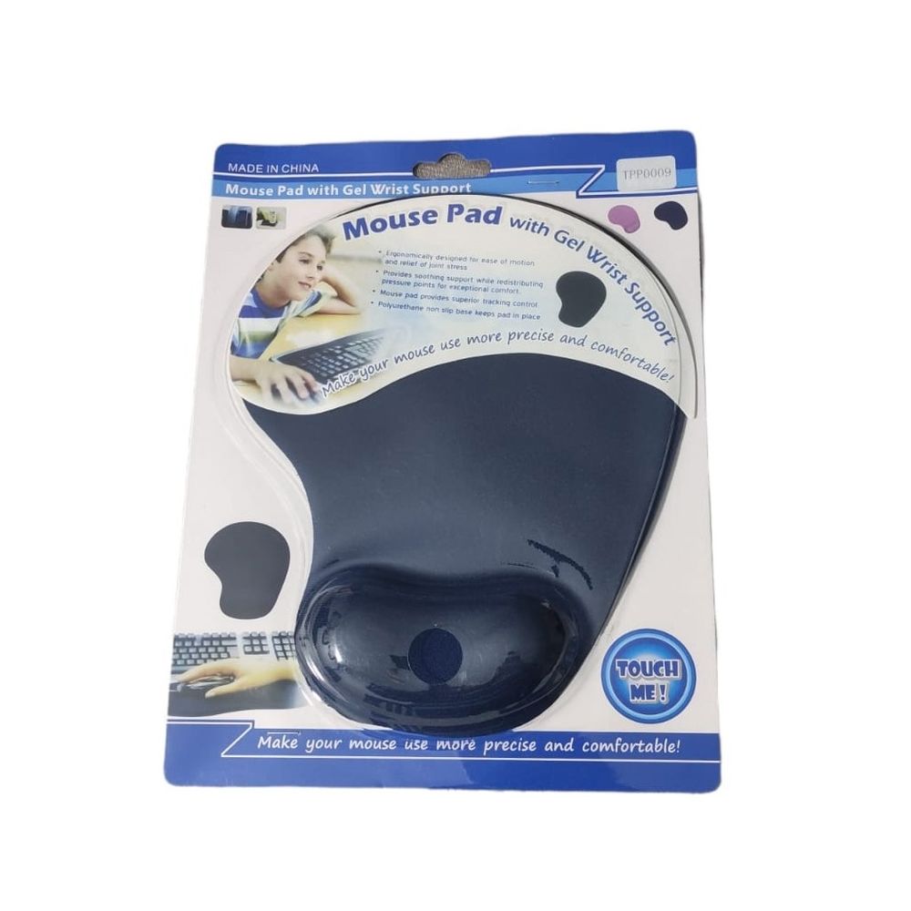 Mouse Pad Base Escritorio con Almohadilla en Gel Alta Calidad Azul ...