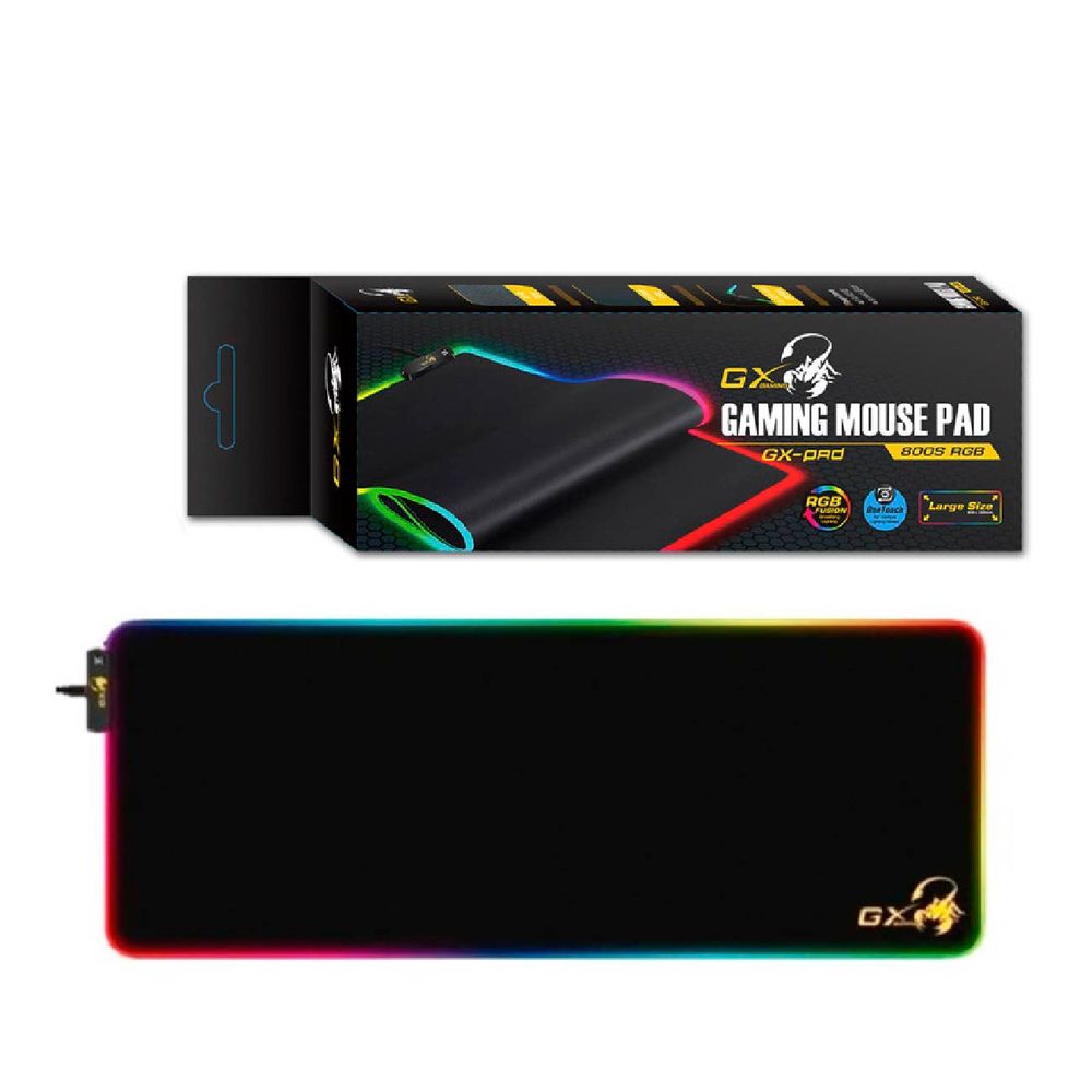 Pad mouse Genius GX-Pad 800s Rgb Black (Pn 31250003400) - Promart