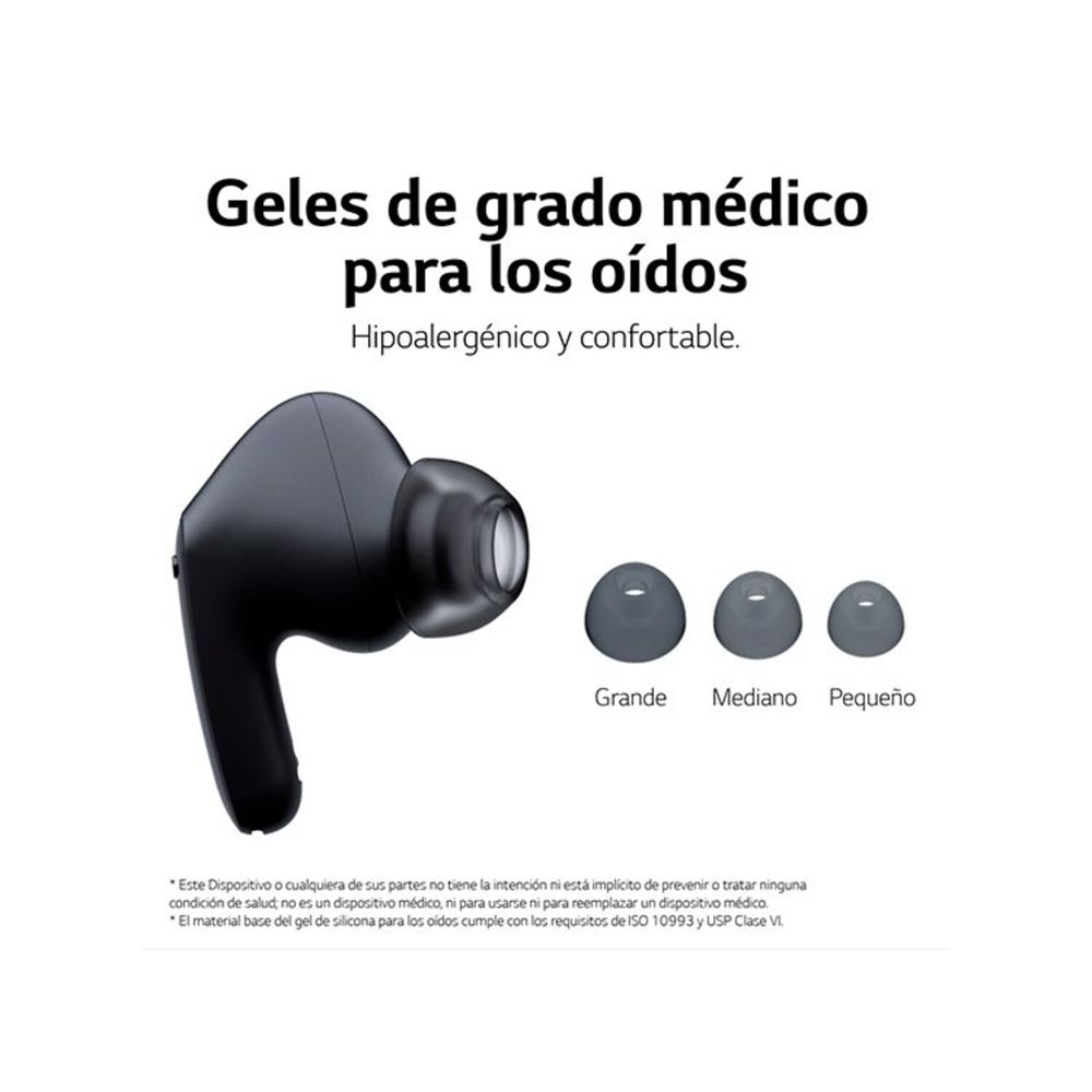 Audífonos Bluetooth LG Tone Free FN4 Negro (2020) - Promart