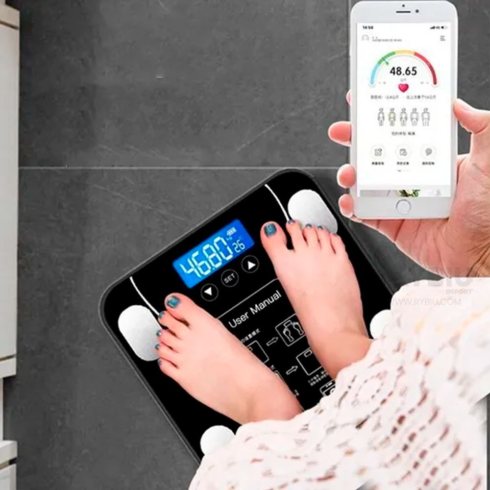 Balanza Digital Inteligente Bluetooth Negro | Promart.pe - Promart