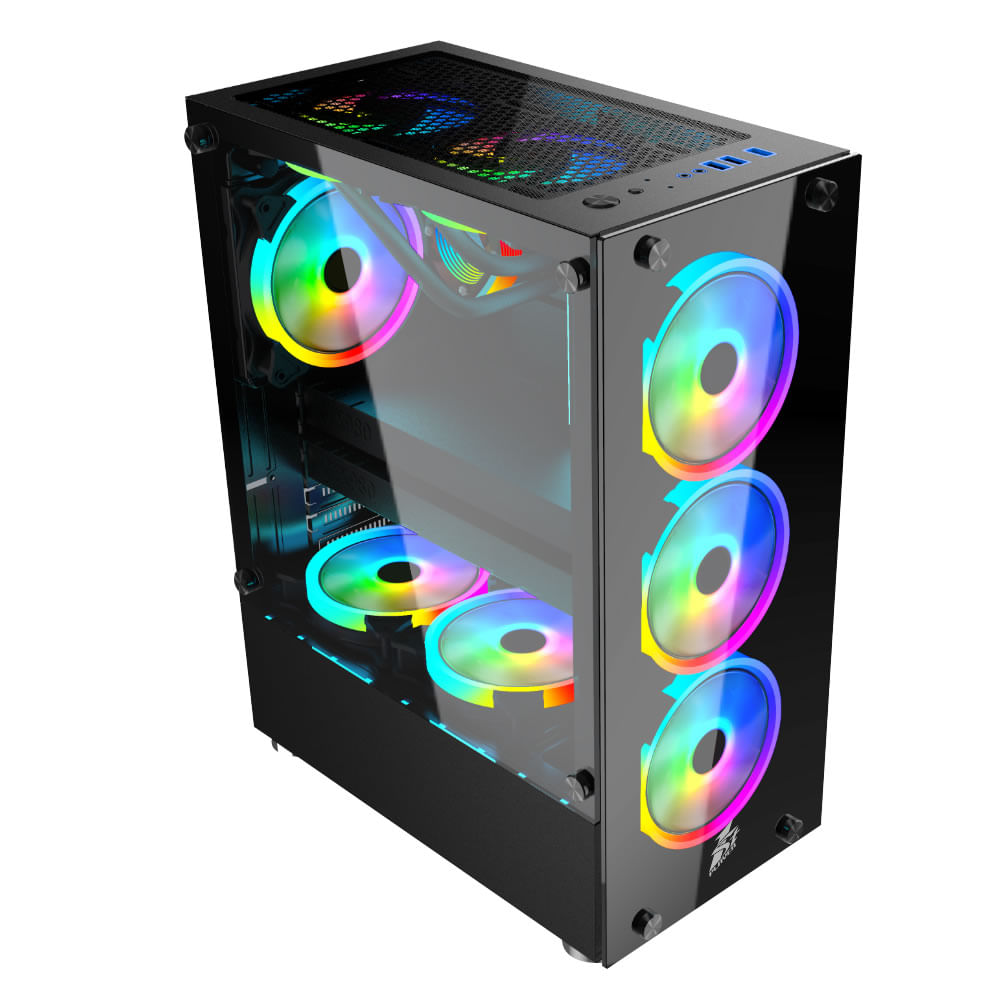 Case Gamer 1stPlayer V2-A Fire Dancing Negro - Promart
