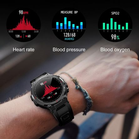 Smartwatch Spovan K22 Monitor Salud Control Música - Promart