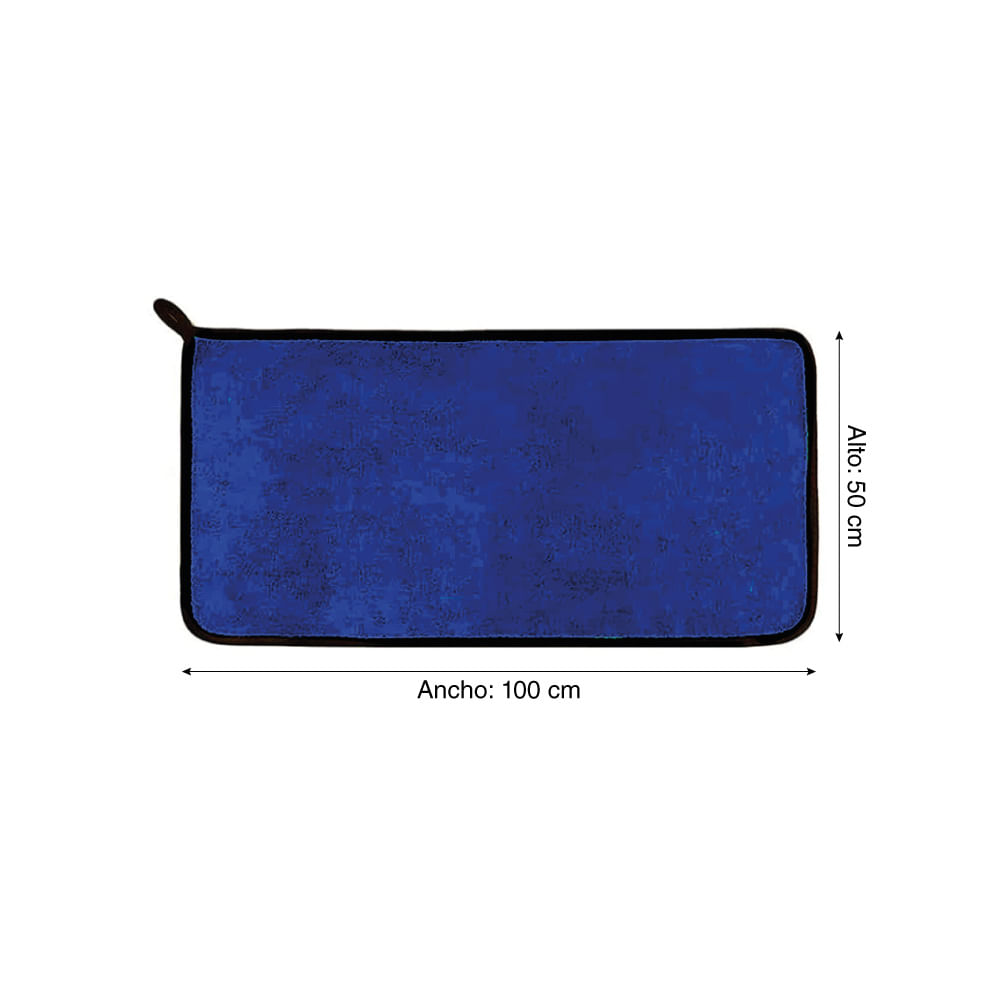 Manta toalla reversible absorbente azul - Promart