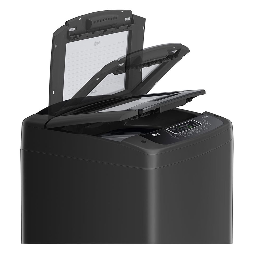 Lavadora LG Carga Superior Smart Inverter con TurboDrum™ 16 Kg WT16BPB - Negro claro - Promart