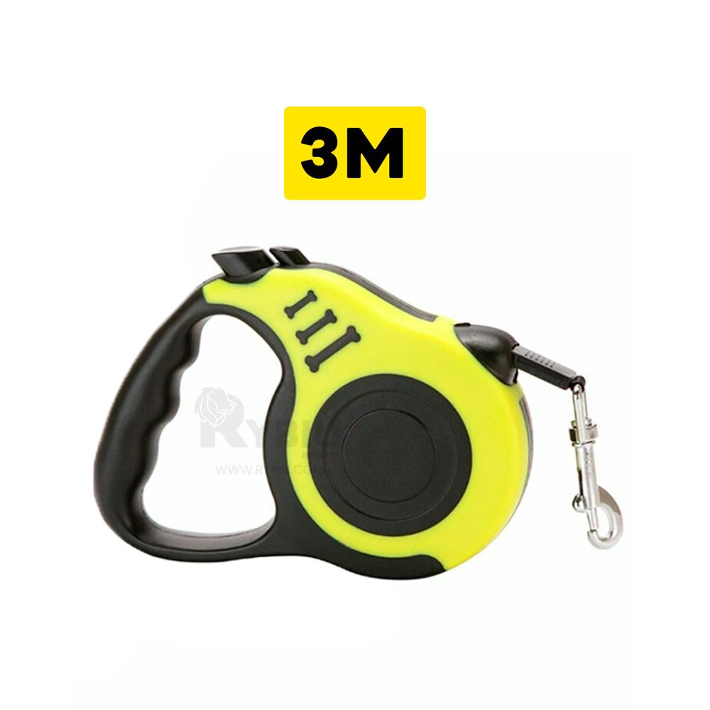 Soga para Mascotas Retráctil 3 Metros Amarillo - Promart
