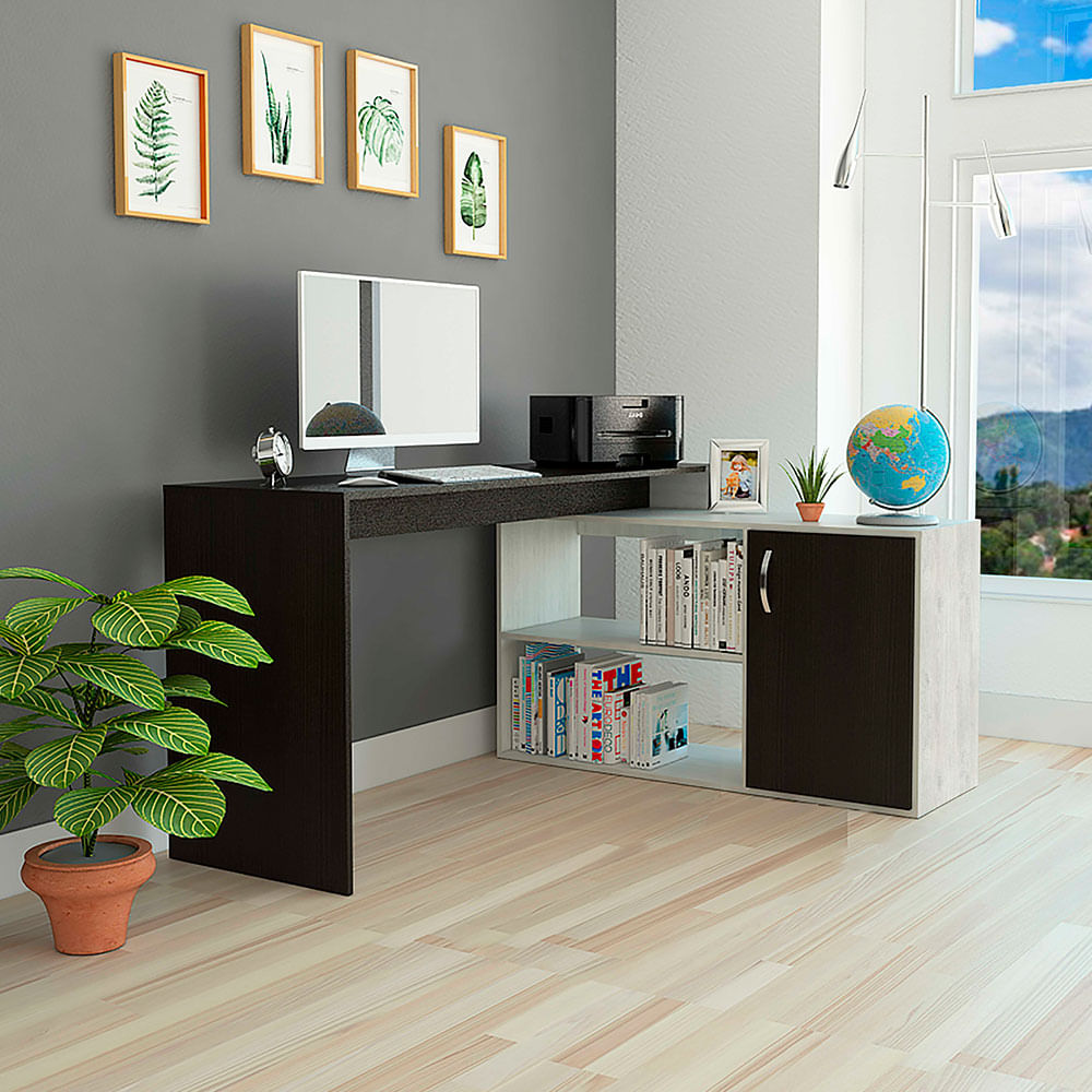 Escritorio Axis negro madera/nature - Promart