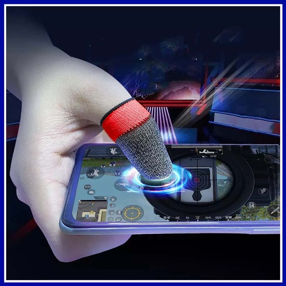 Dedales, Funda, Manga Gamer Antisudor Bicolor Fibra de Plata - Rojo y ...